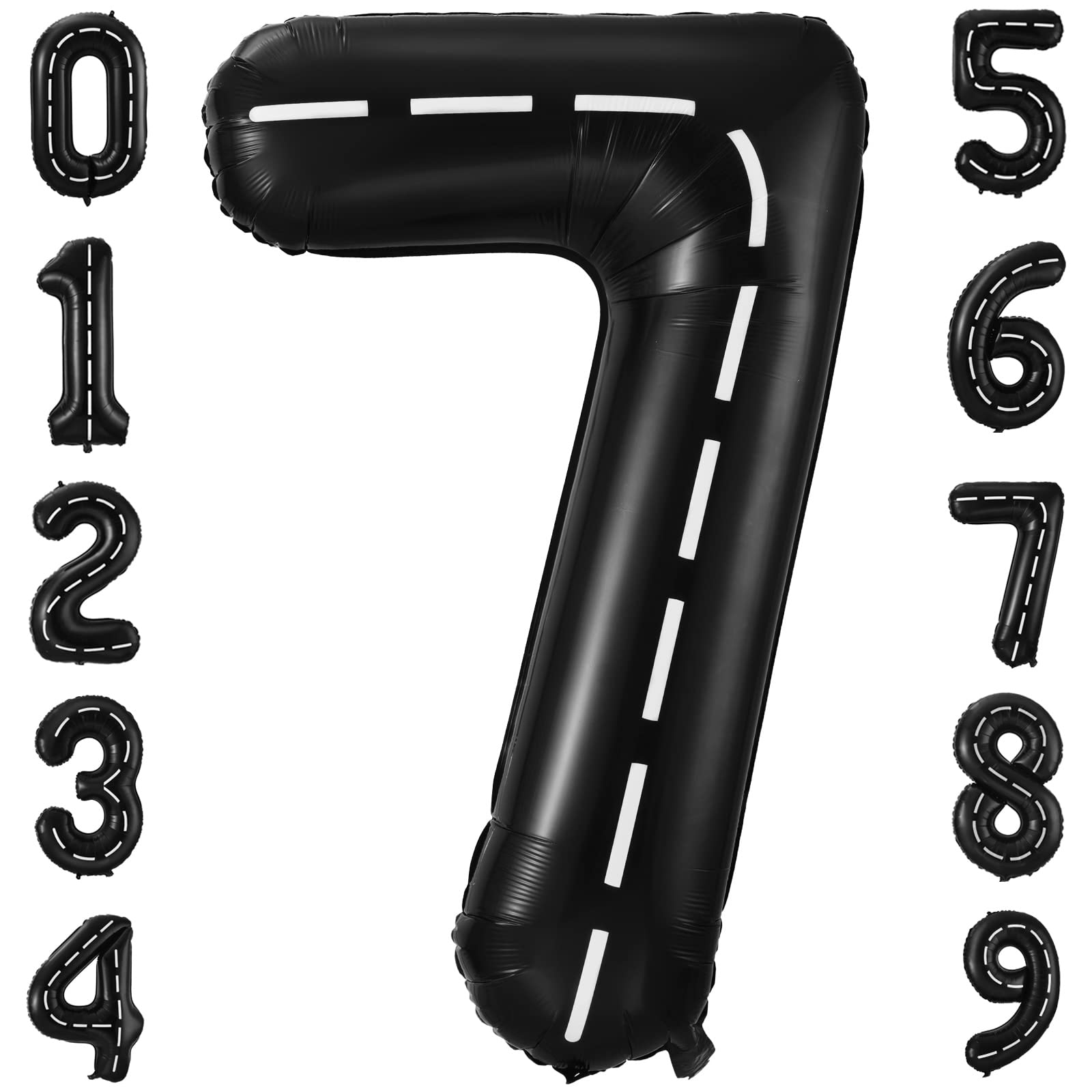 Amazon.com: Race Car Number 7 Balloons,40 Inch Racing Car 7 Birthday ...