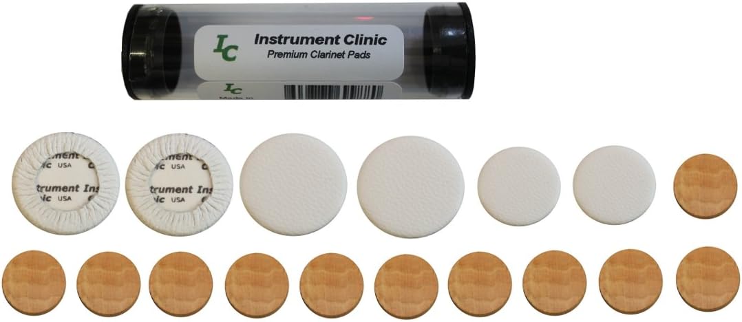 Amazon.com: Instrument Clinic Cork/Leather Clarinet Pad kit. Includes ...