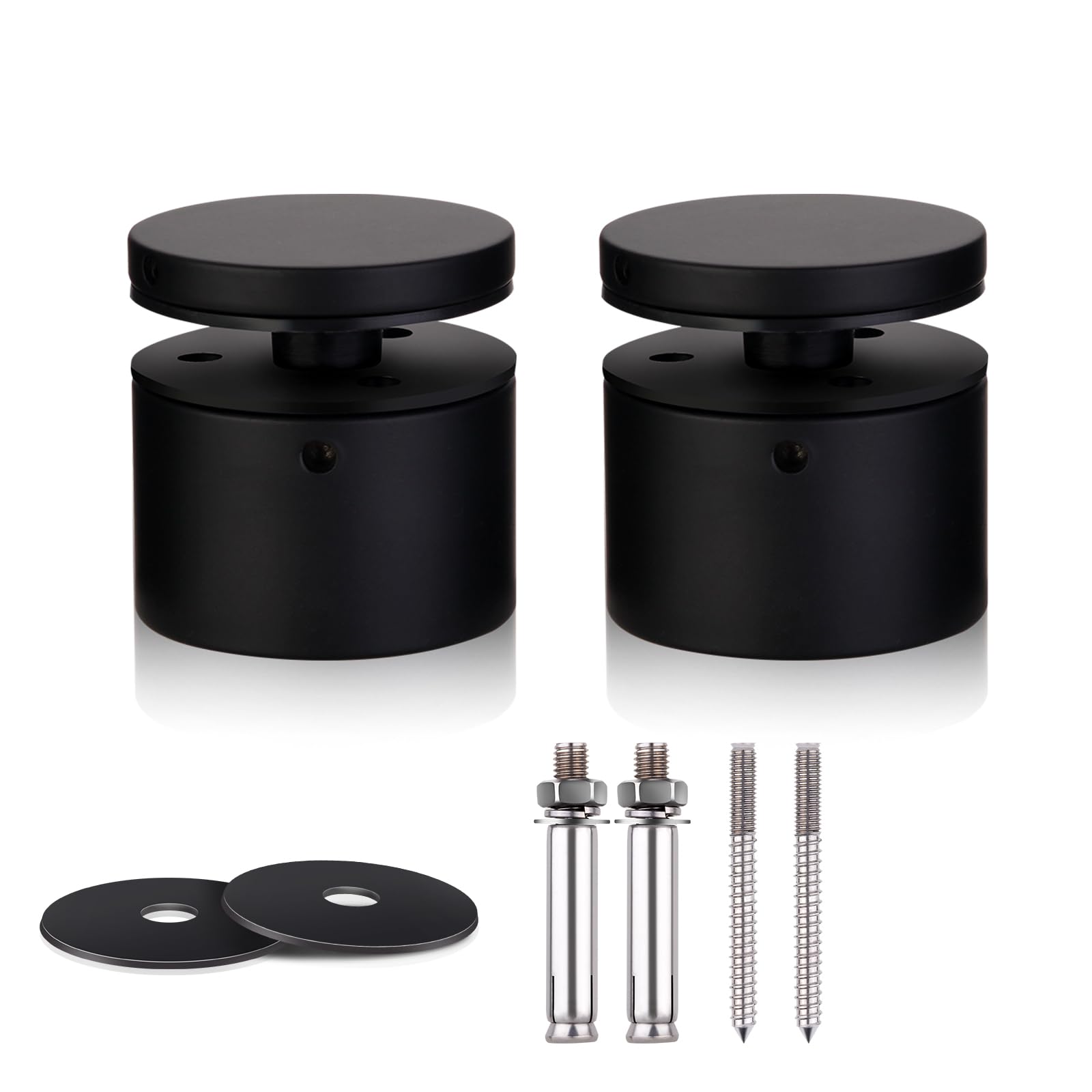 3TO Glass Railing Standoff - 2 Pack Marine Grade SS316 Innovative Glass ...