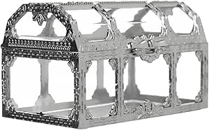 Amazon.com: Plastic Treasure Box Candy Gift Jewelry Organizer DIY ...