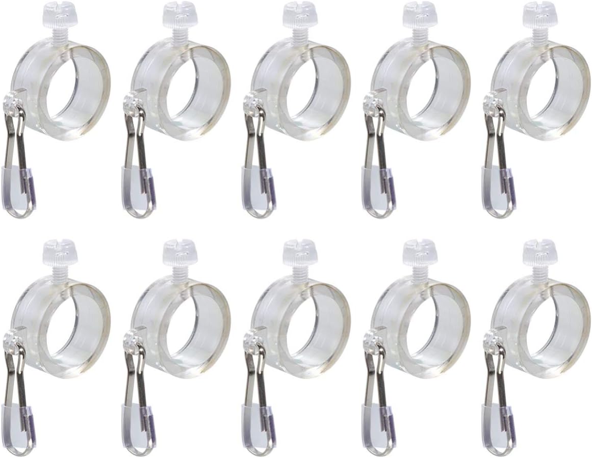 Amazon.com : YARDWE 10pcs Flag Pole Mounting Rings 360 Degree Rotating ...