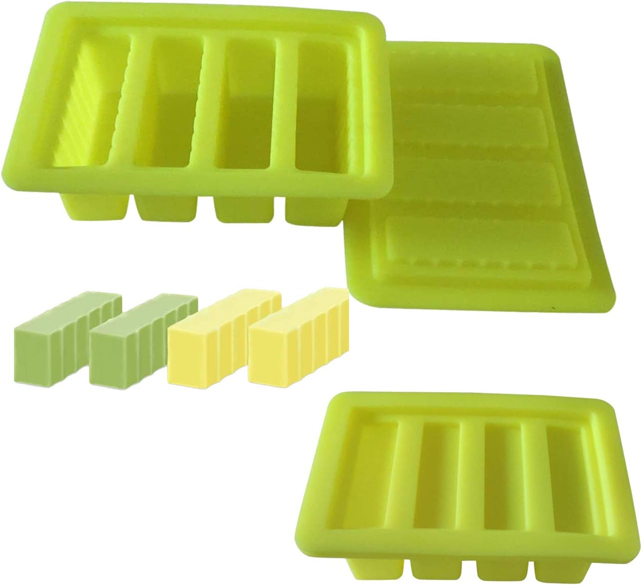 Amazon.com | CTYES Butter Mold 4 Cavities Butter Silicone Tray Mold ...