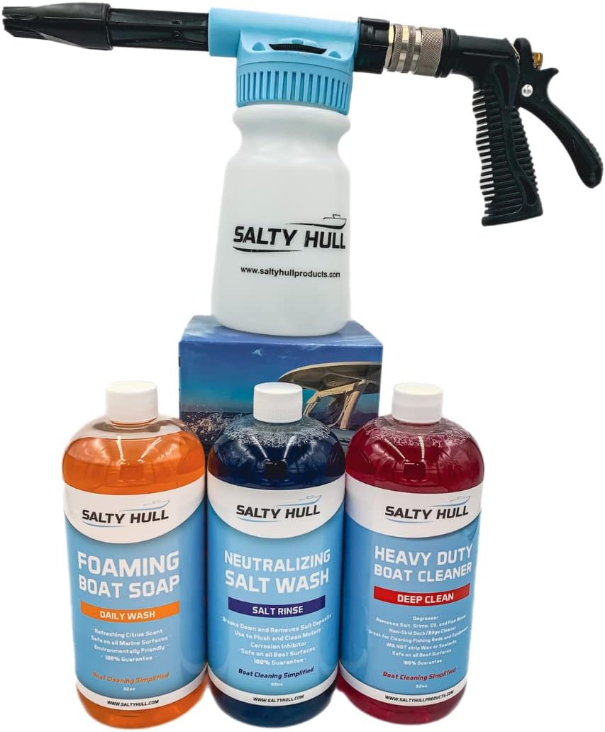 Amazon.com: Salty Hull Boaters Kit - Stainless Foam Gun, Premium Soap ...