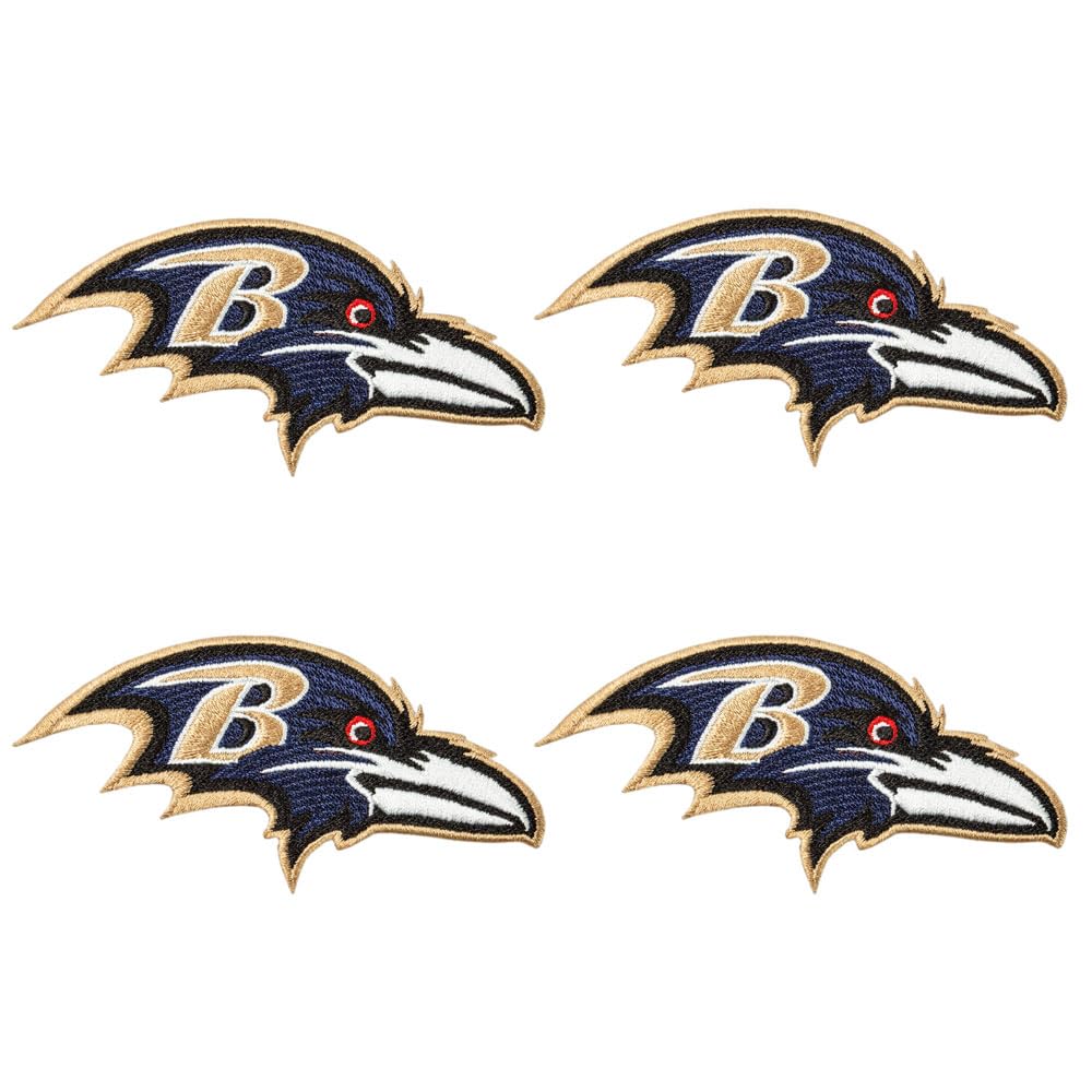 Amazon.com: 4Pcs for Ravens Iron On Sew On Patch Embroidered Decoration ...