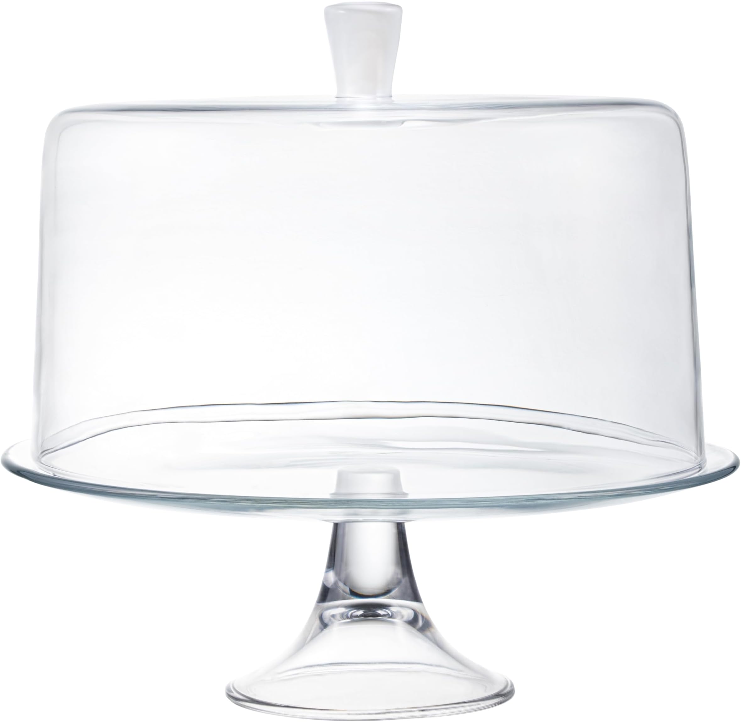 Amazon.com | Libbey Selene Glass Cake Stand with Dome Lid, Elegant ...