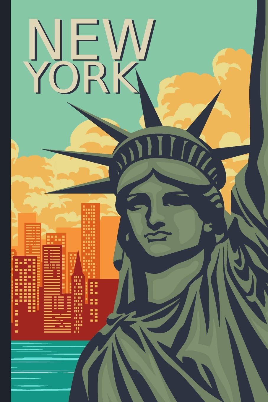 New York: Travel Journal, Notebook, Diary | Vintage Postcard Style ...