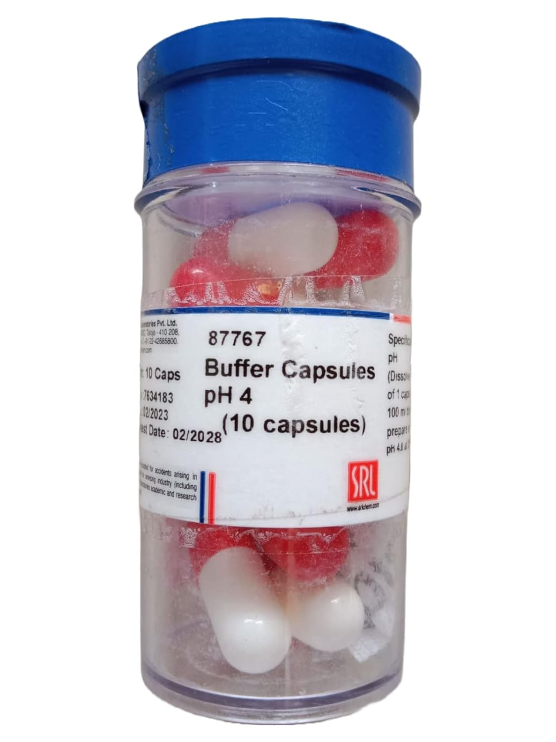 SRL Buffer Capsules pH 4 (Pack of 10 Capsules),Storage : Room ...
