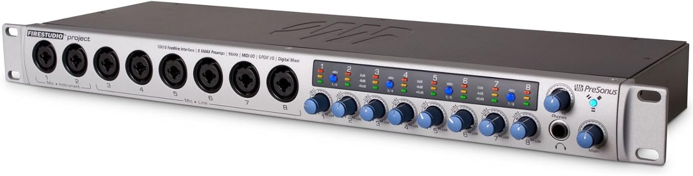Amazon.com: PreSonus FireStudio Project 10x10 24-Bit 96 kHz FireWire ...