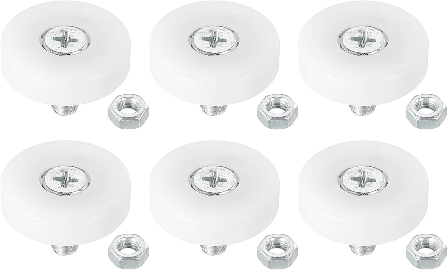 Amazon.com: PATIKIL 26mm Drawer Rollers, 6 Pack Plastic Drawer Pulley ...