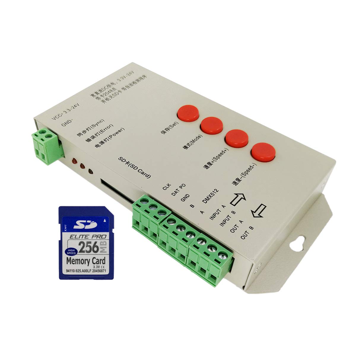 Buy YUNBO T1000S LED RGB Full Color Programmable Pixel Controller with ...