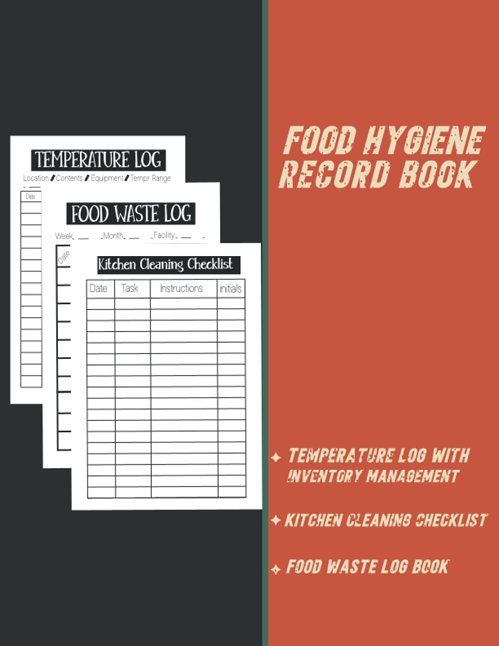Buy Food Waste Log Book Daily Temperature Log Sheet For Refrigerator buy-food-waste-log-book-daily-temperature-log-sheet-for-refrigerator