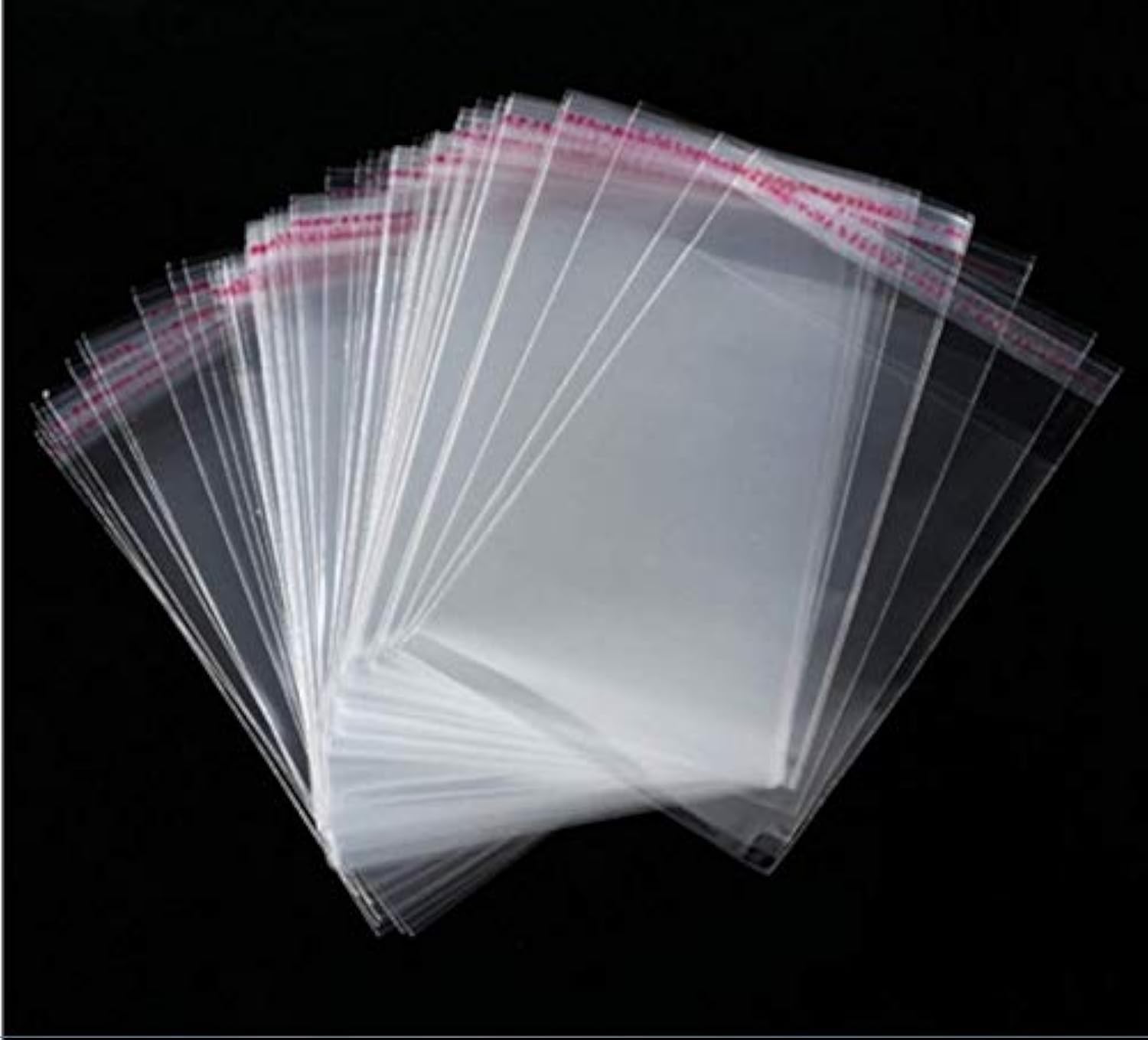 Amazon.com: JOSDIOX 4" x 6" Self Seal Clear Cello Cellophane Resealable ...