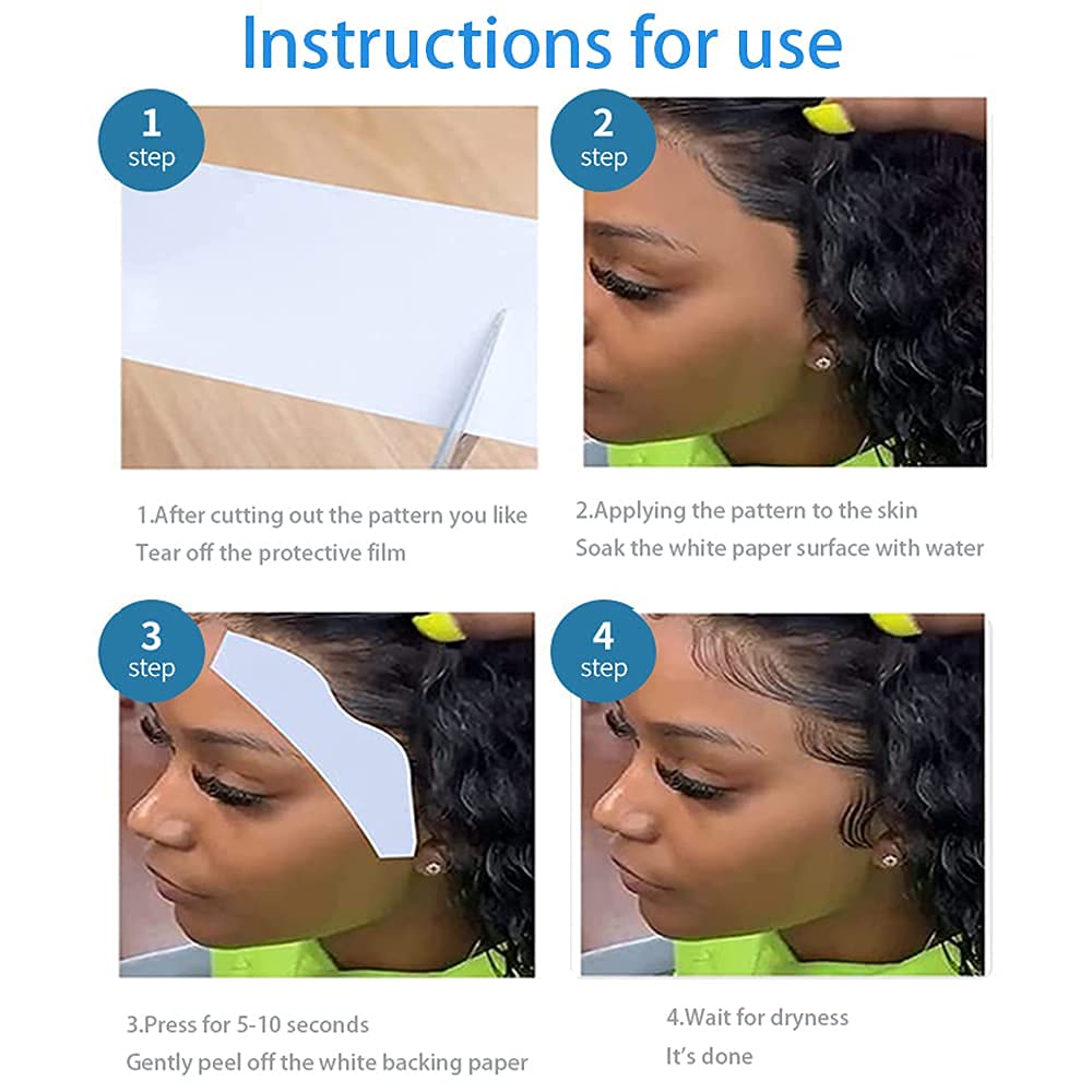 Calcomanías de tatuaje de flequillo, 10 estilos populares impermeables ...