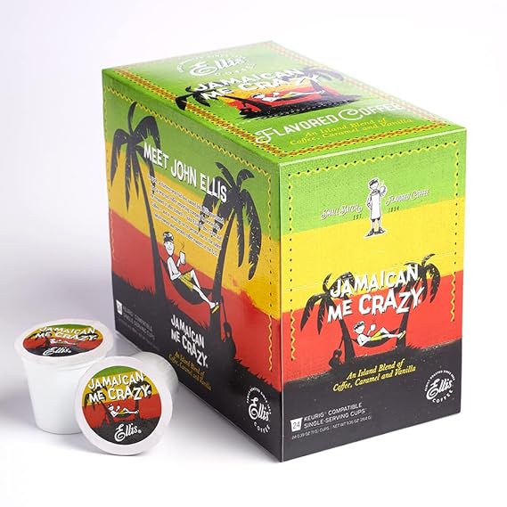 Amazon.com: Ellis Coffee - Jamaican Me Crazy® - Flavored Coffee ...