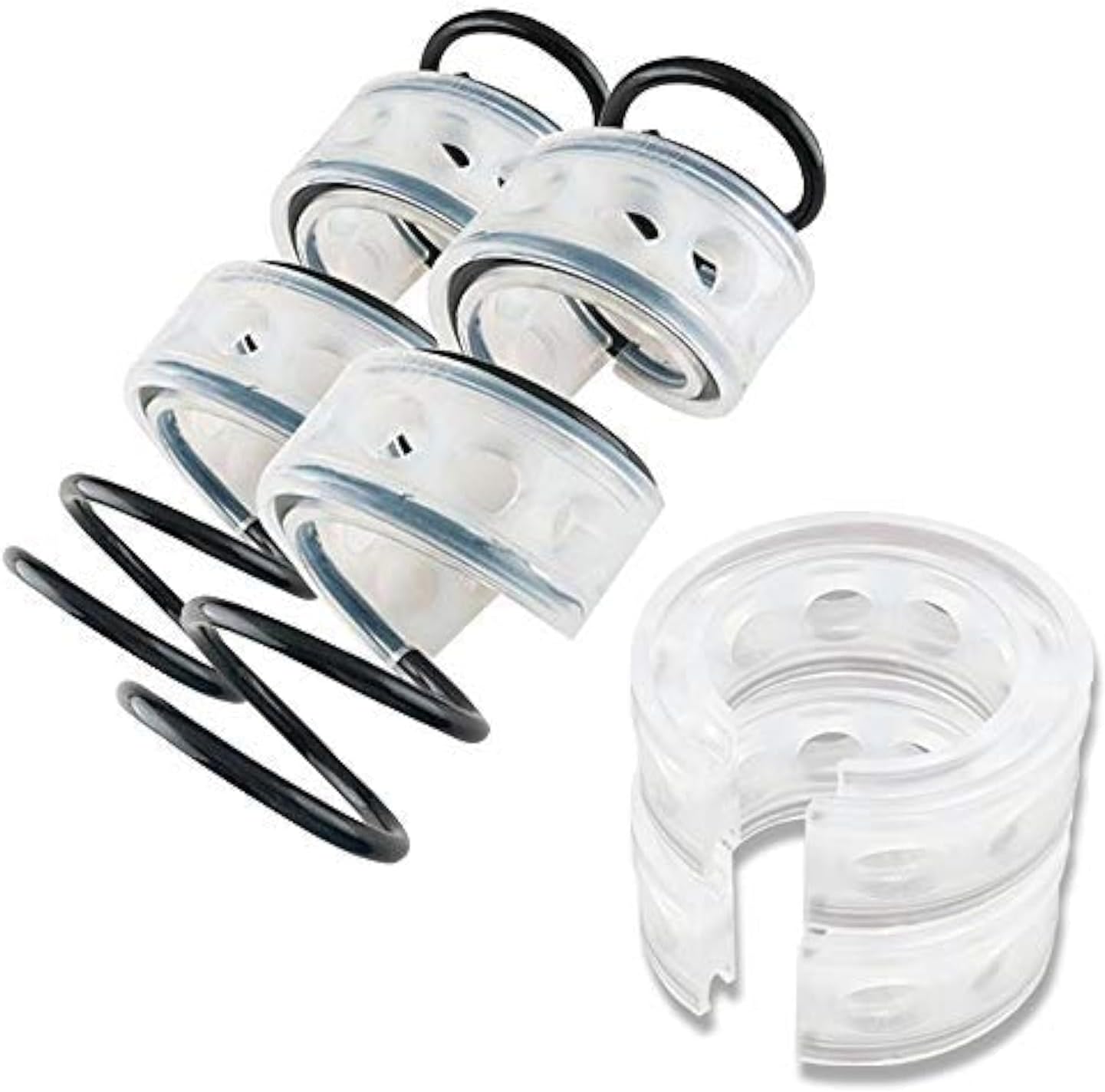 Amazon.com: 2Pcs Universal Car Shock Absorber Spring Bumper Power Auto ...