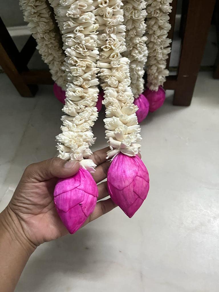 Buy SPHINX Paper Fake Artificial Lotus Bud Flowers rajnigandha Garlands ...