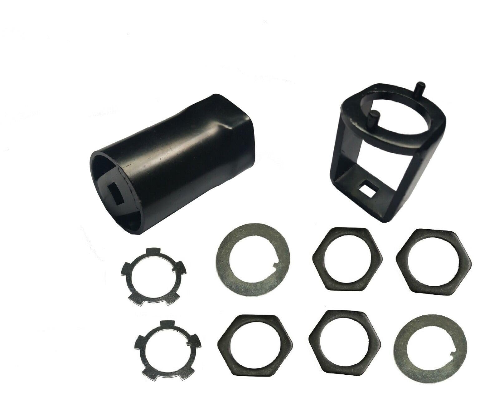 Amazon.com: 1/2" Drive 54mm Hub Locknut Socket and Front Wheel Bearing ...