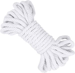 LEREATI 10mm Macrame Cord 10m Thick Macrame Rope Soft Cotton Rope ...