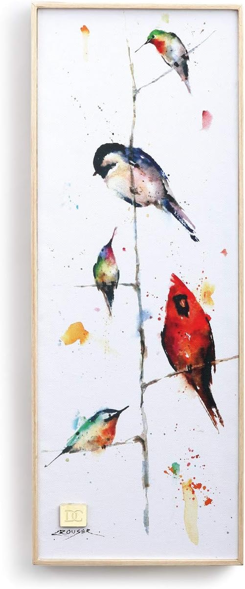 Amazon.com: DEMDACO Dean Crouser Jewel Hummingbird Large Wrapped Canvas ...