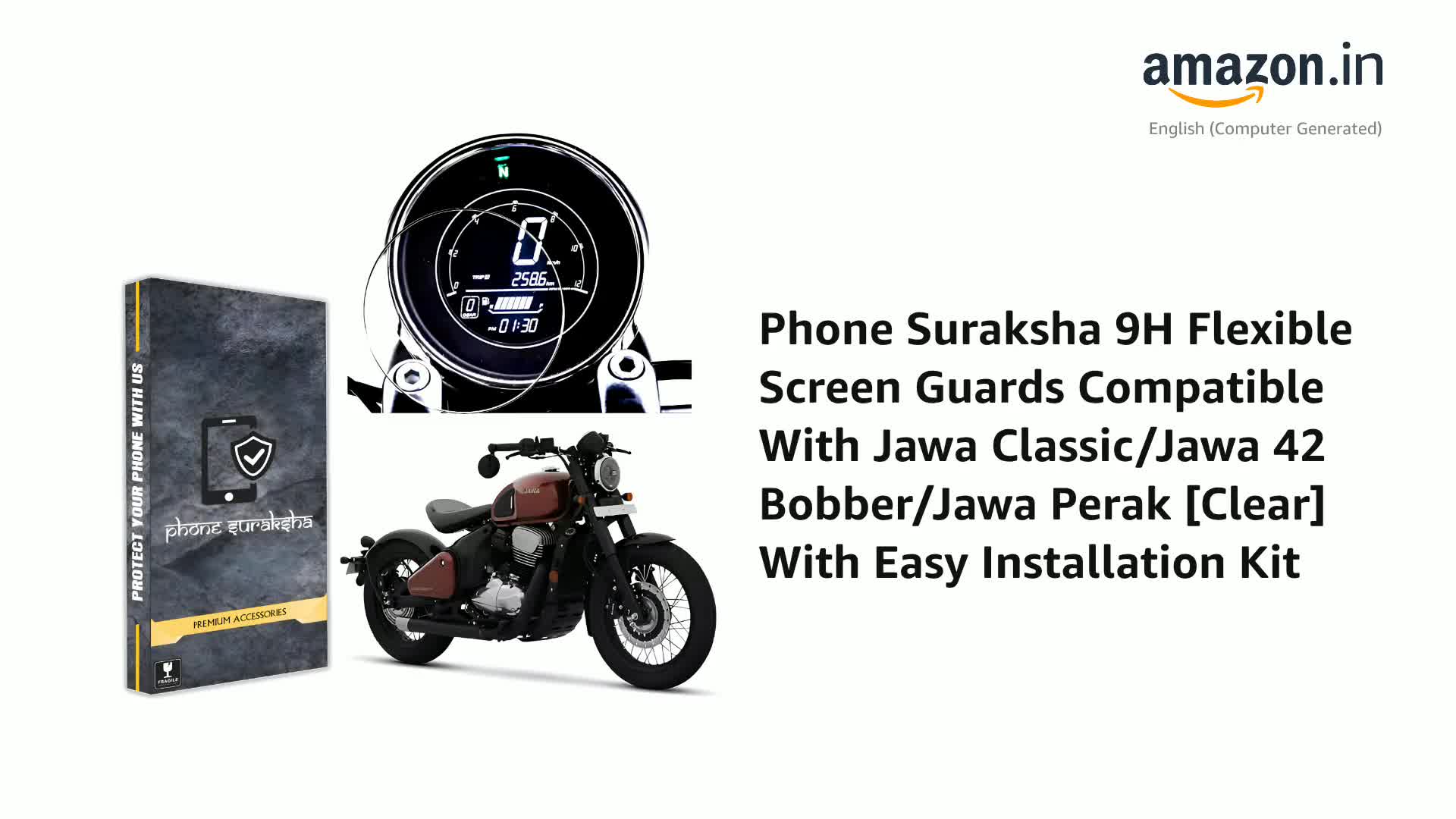 Watch Phone Suraksha 9H Flexible Screen Guards Compatible With Jawa ...