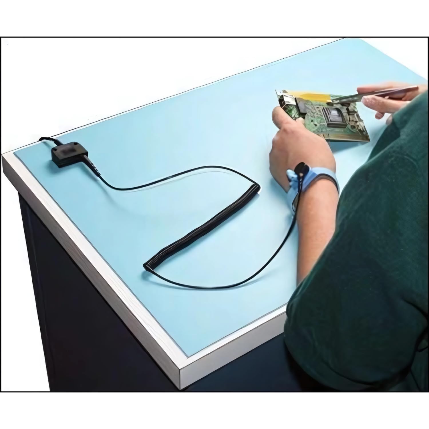 ESD ANTI STATIC MAT with Ground Cord & Wrist band 1 set for Mobile ...