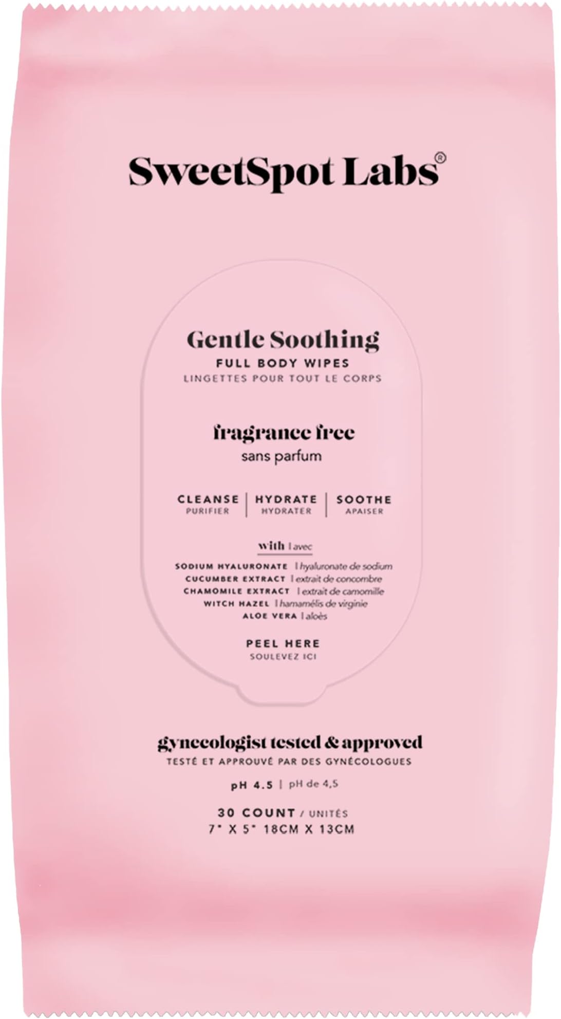 Amazon.com: SweetSpot Labs Fragrance Free Feminine Wipes, Soothing ...