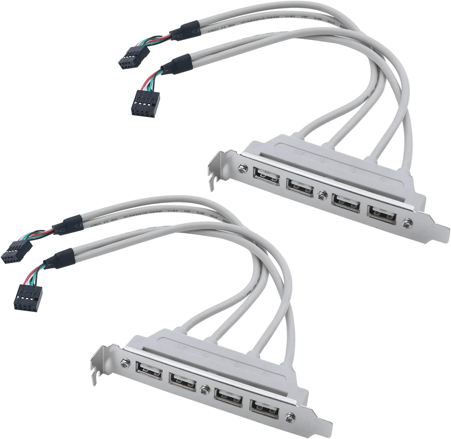 Amazon.com: HOXIBSL Internal USB 2.0 Hub Header Splitter with SATA ...