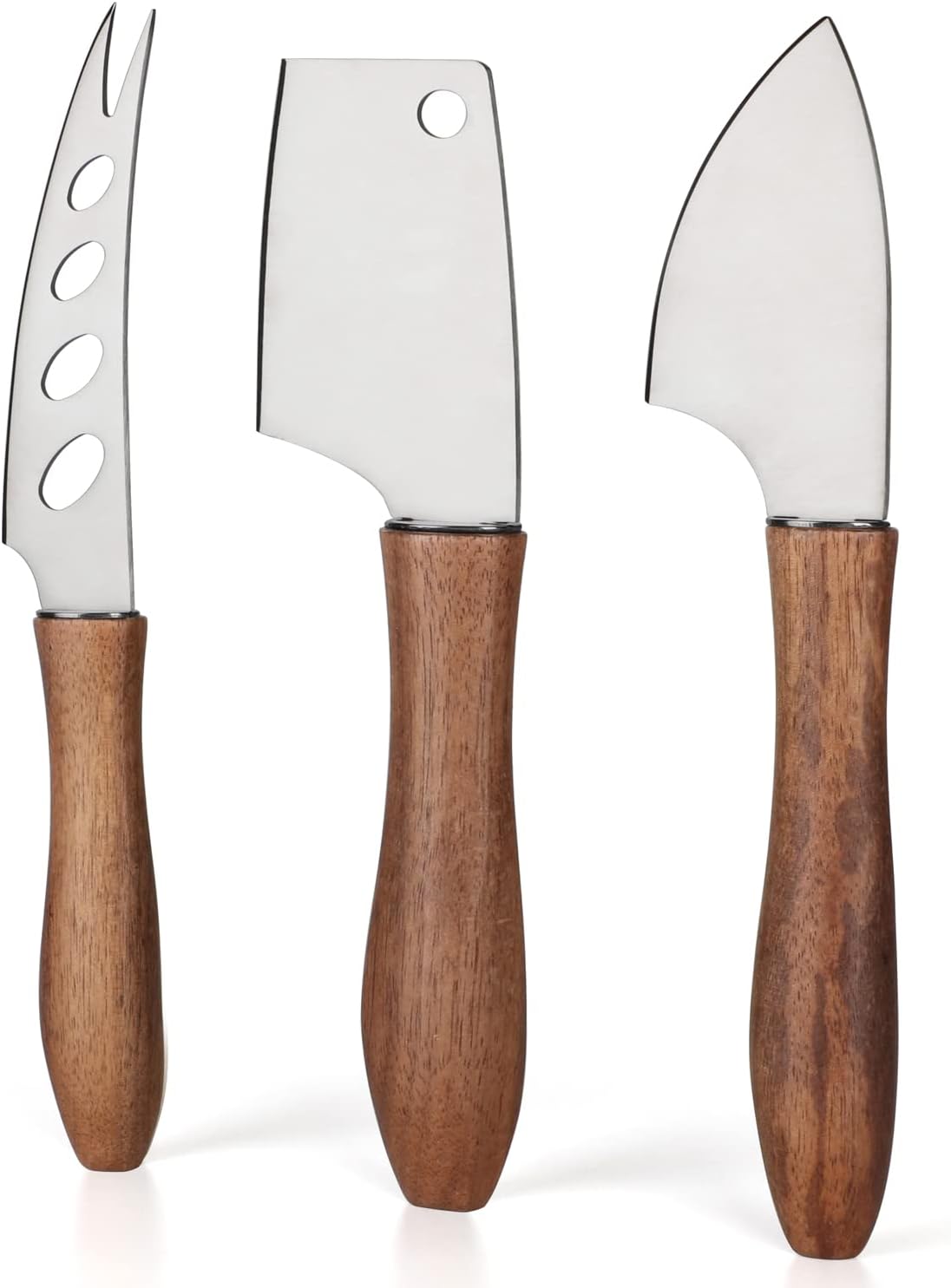 Amazon.com: CHWAIKA Cheese Knife Set of 3 Stainless Steel Cheese Knife ...
