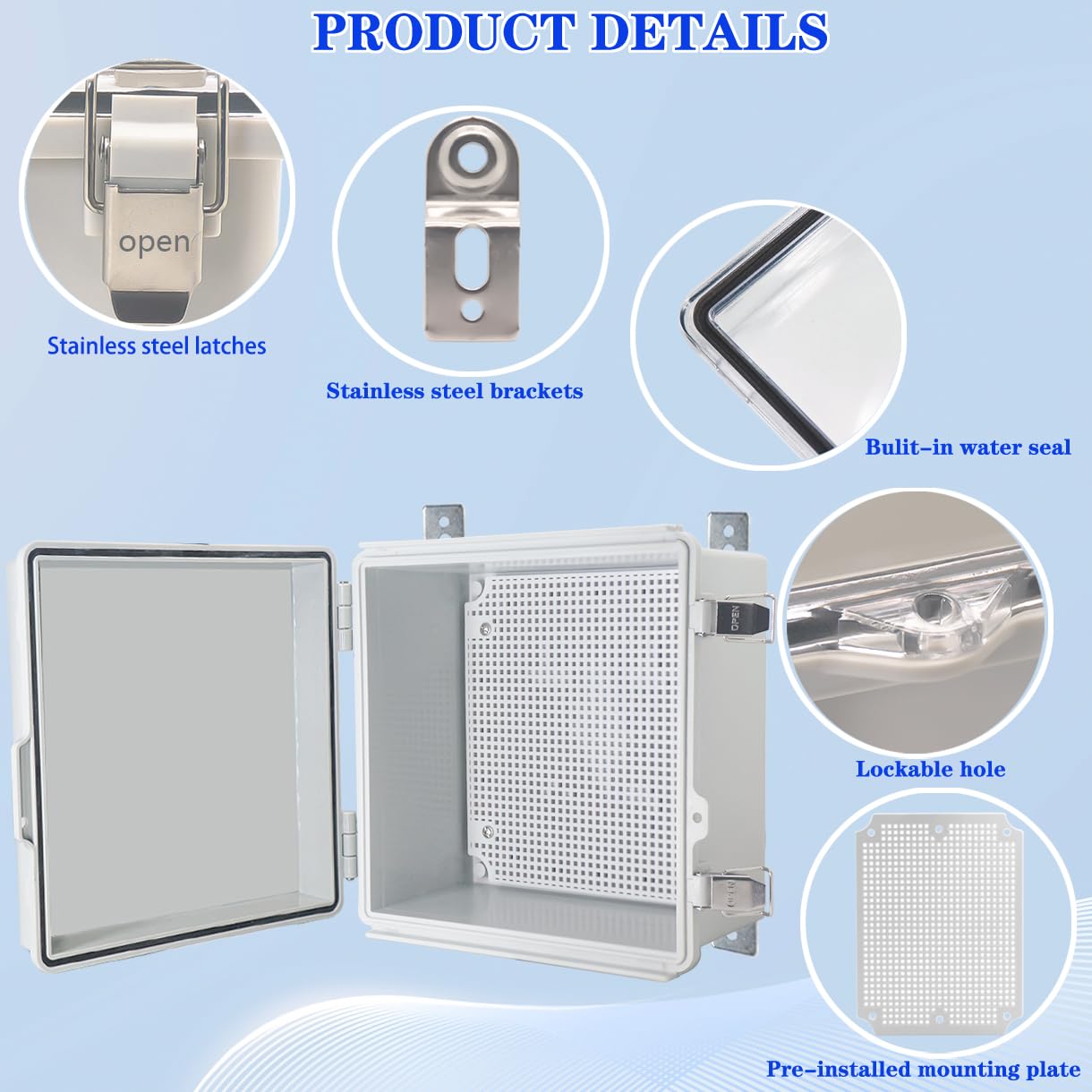 Snapklik.com : Waterproof Outdoor Electrical Box Junction Box ...