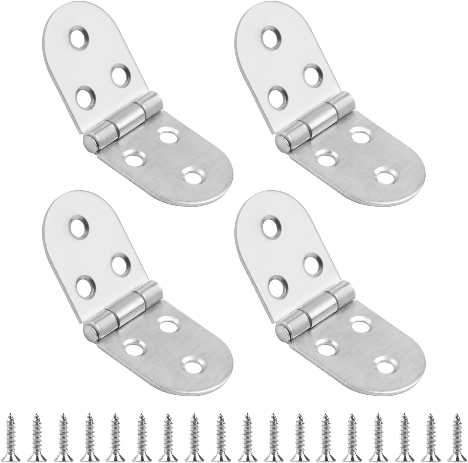 YEYIT 6 Pcs Folding Flip Top Hinge, Stainless Steel 270 Degree Folding ...