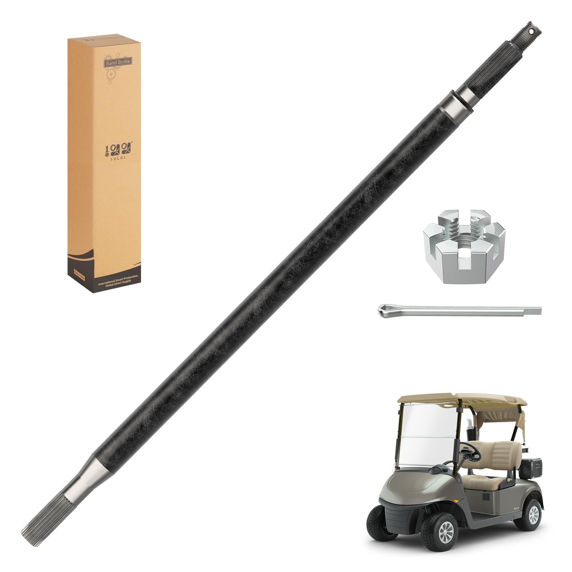 10L0L Upgraded Golf Cart Rear Spline Axle Shaft for EZGO RXV Electic ...