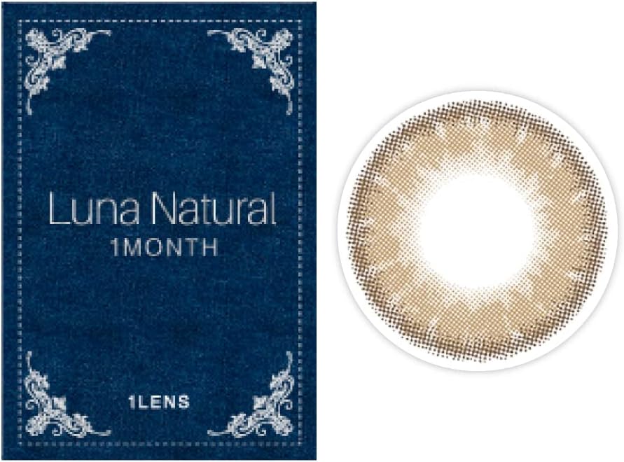 Amazon | 【公式ストア限定】Luna Natural 1month ルナナチュラル ワンマンス【1枚入り】アーモンド PWR:-0. ...