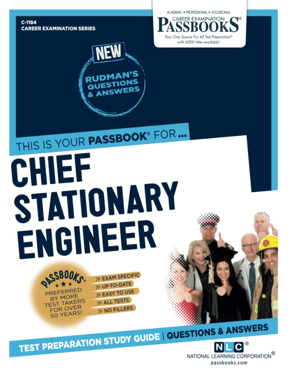 Chief Stationary Engineer (C-1184): Passbooks Study Guide (1184 ...