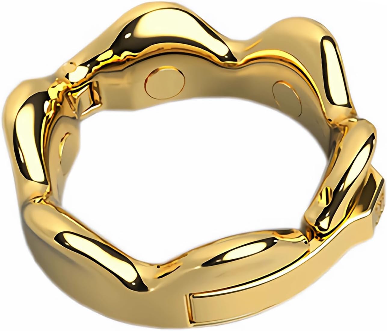 Amazon.com: SeLgurFos Metal Cock Ring Adjustable Golden Penis Rings ...