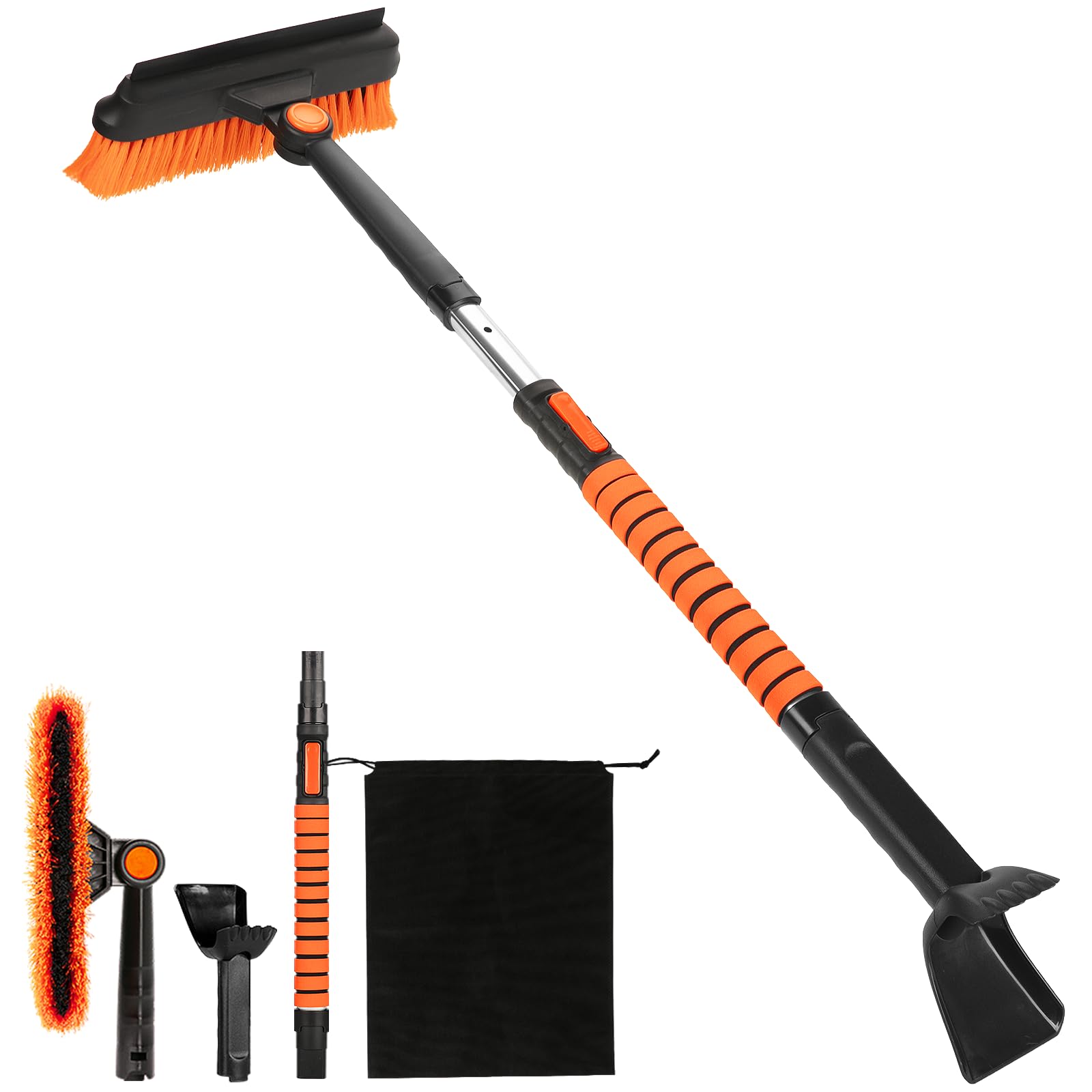 Amazon.com: SINROOP 3 in 1 Ice Scraper for Car Windshield, 41 ...