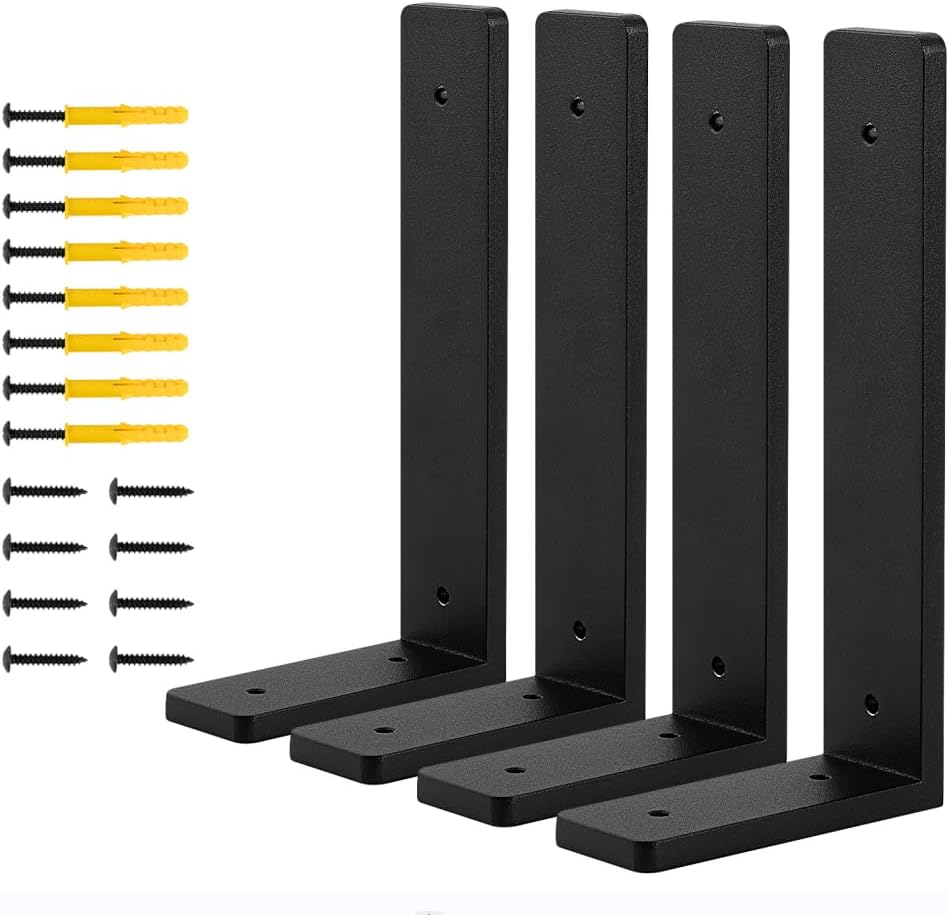 Amazon.com: PICESA 20 x 12 INCH Shelf Brackets,L Shelf Brackets ...