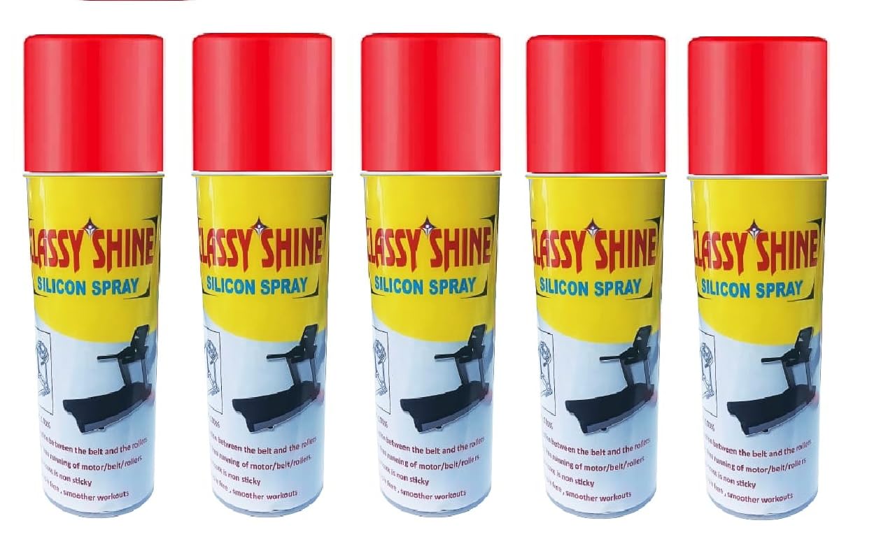Treadmill Silicon Oil Lubricant Spray Pack of-5 (500ml Each) : Amazon ...