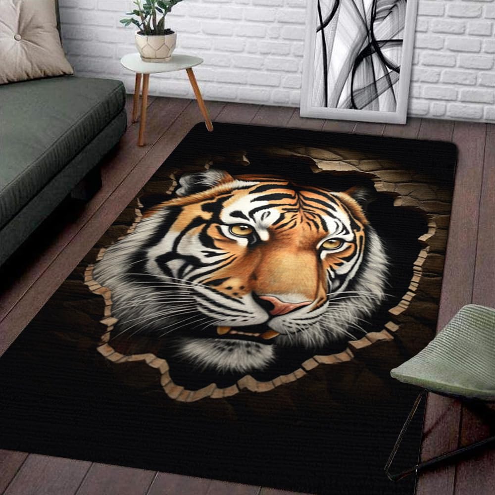 White Tiger Skin Rug