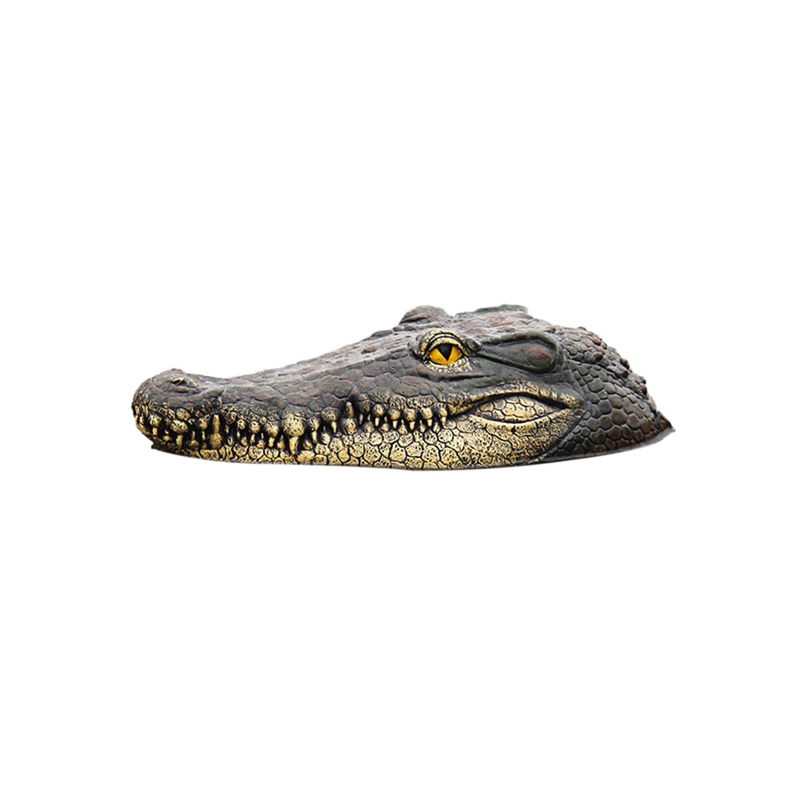 Amazon.com: Floating Alligator Head Decoy,Outdoor Pools Float Fake ...