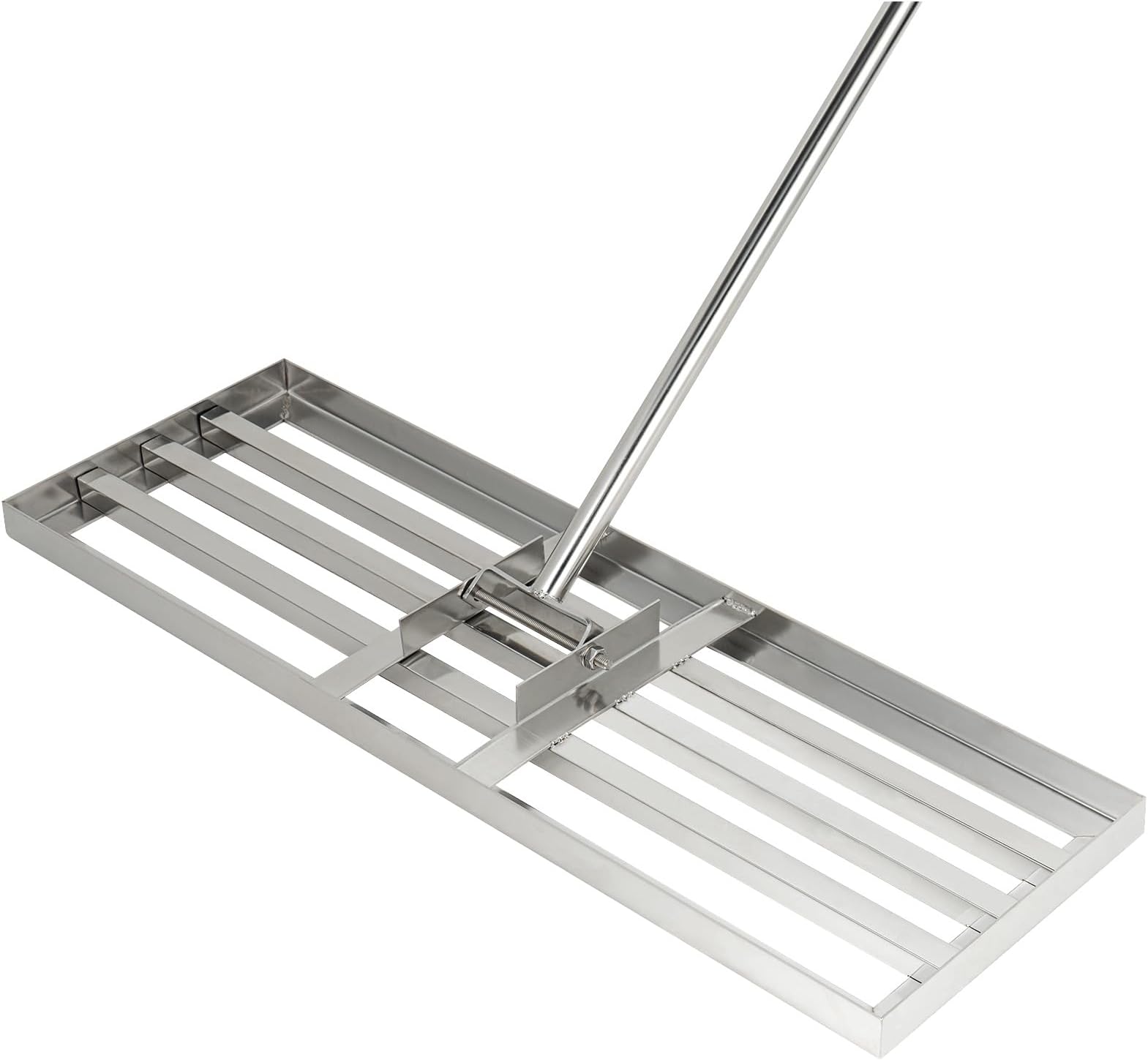 Amazon.com : VEVOR 17 x 10 Rake with 77 in Long Handle, Tool Stainless ...