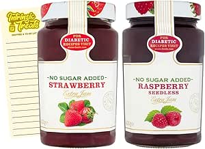 Diabetic Jam Bundle with No Sugar Added Strawberry Jam 430g, No Sugar ...