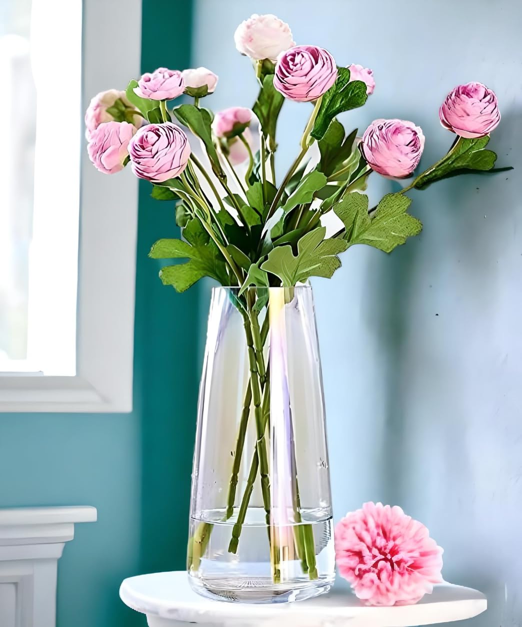 Buy Relanta™ Flower Glass Vase for Decor | vases for Home Decor ...