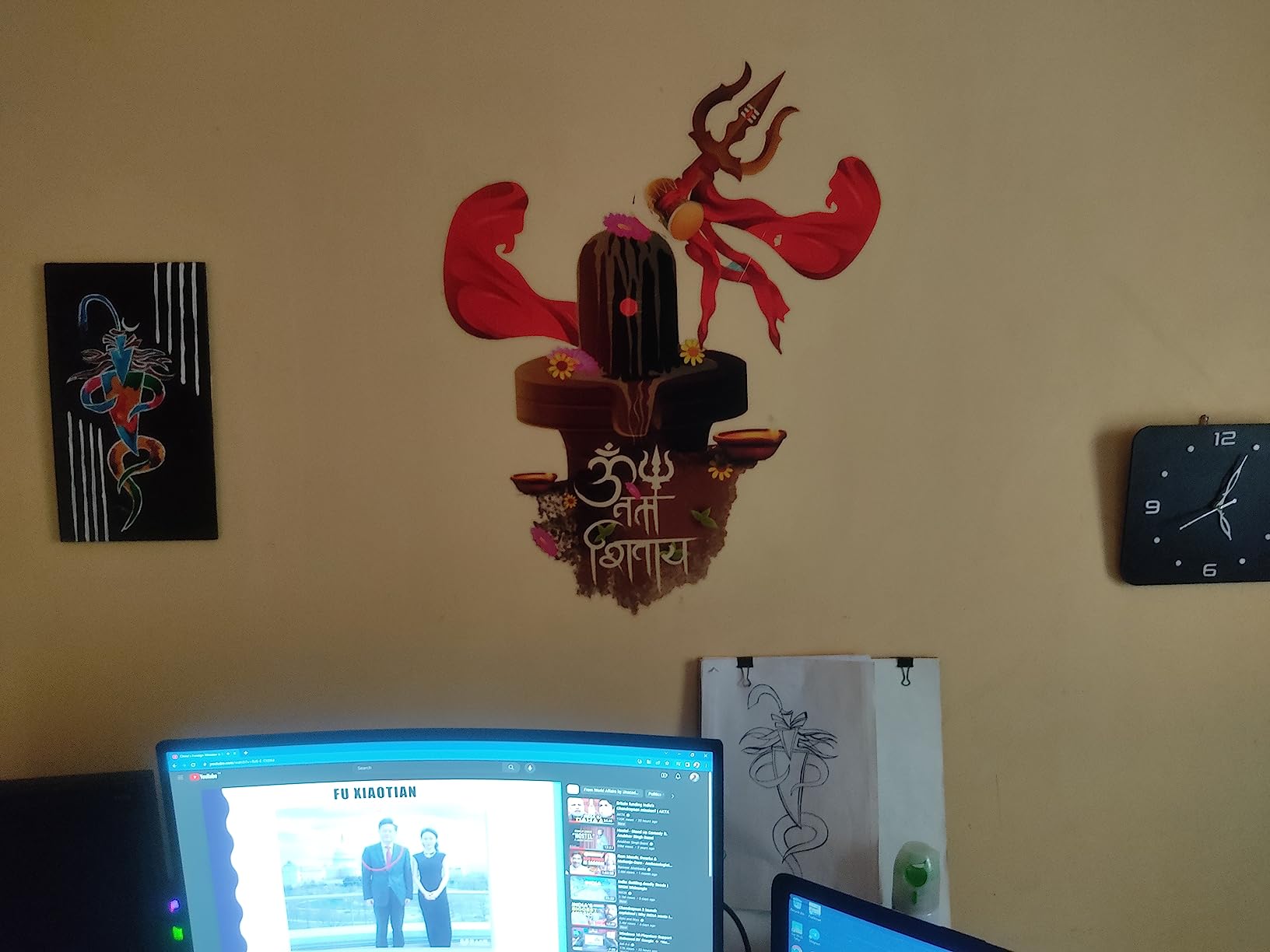 Masstone Lord Shiva Shivling for Wall Decoration | Wall Stickers for ...