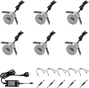 HHTUN LED Step Light, 1W DC12-24V 3000K Floor Lights, Corner, recessed ...