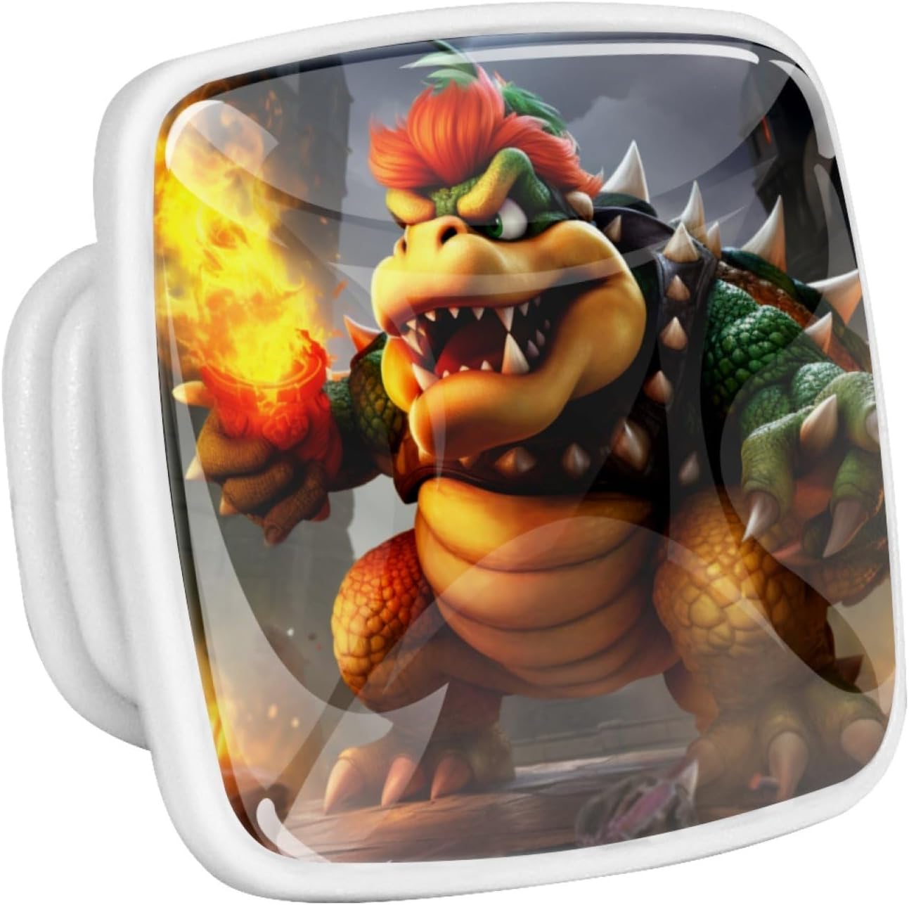 Mario Bowser Glow-in-The-Dark Fluorescent Square 4-Pack: Drawer Pulls ...
