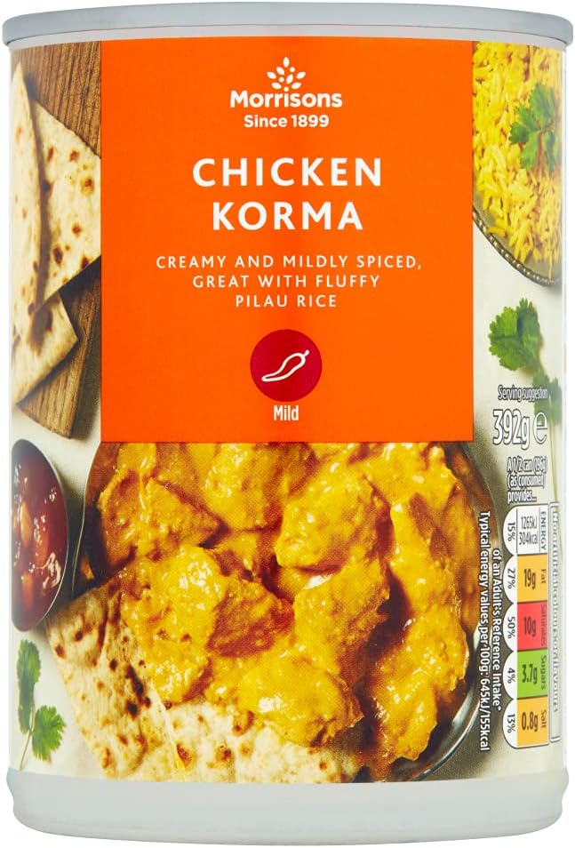 Morrisons Chicken Korma 392g : Amazon.co.uk: Grocery