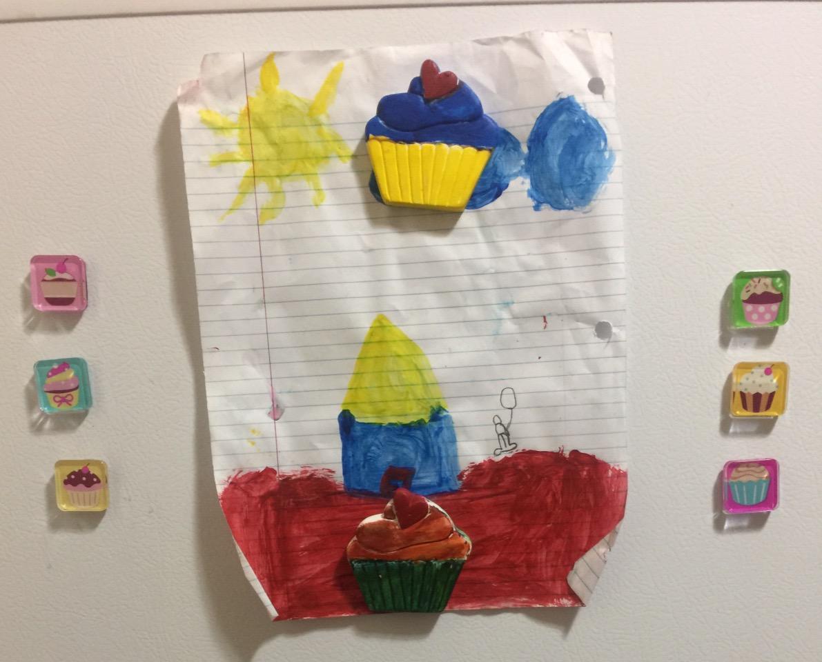Amazon.com: Cupcake Magnet Set 6 Magnets: Refrigerator Magnets: Home ...