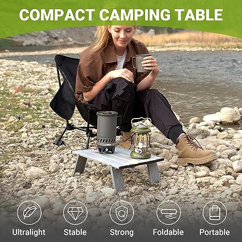 ATEPA Ultralight Compact Small Camping Table, Backpacking Mini - Want ...