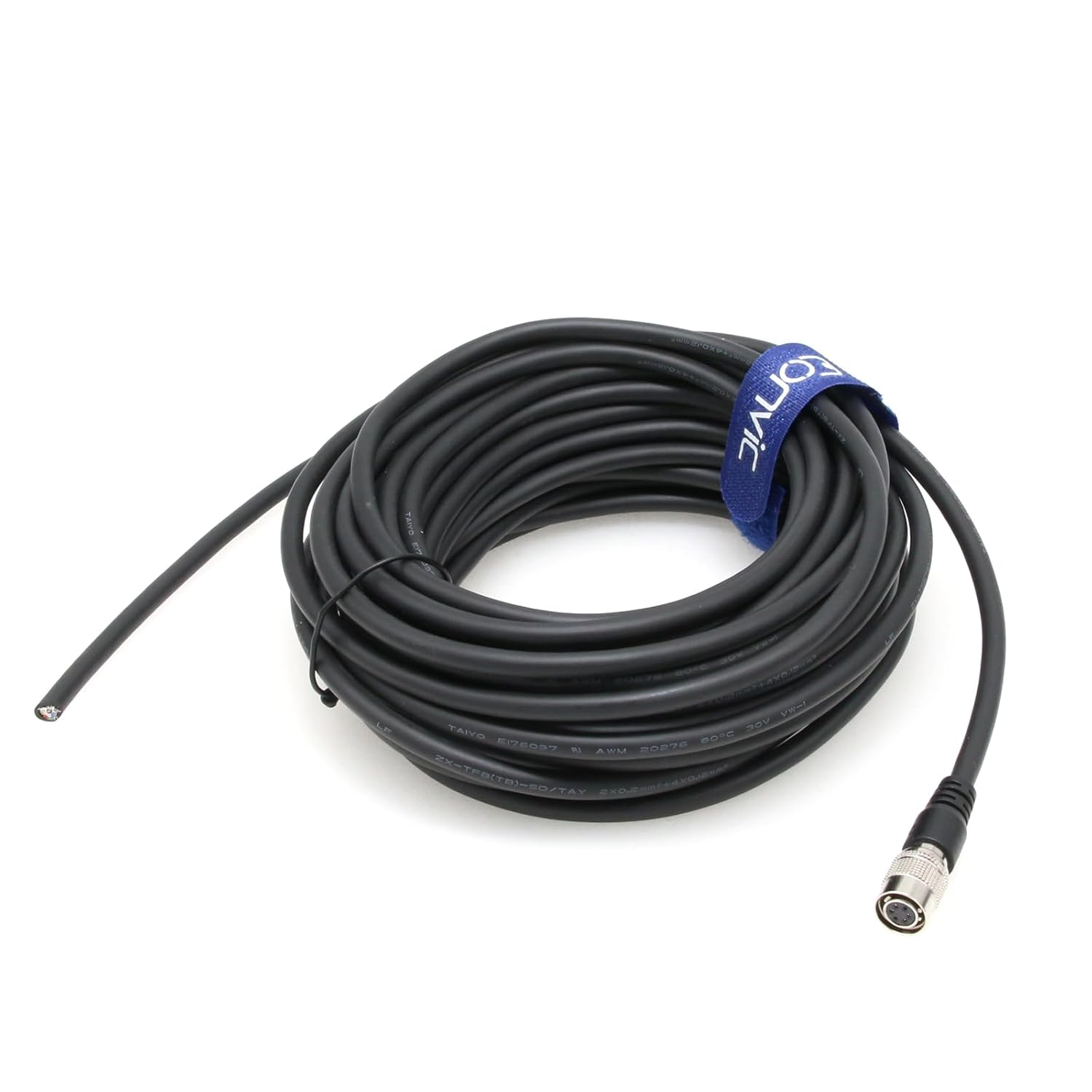 Eonvic Hirose 6 Pin Female to Open End High Flex Twisted Power I/O ...