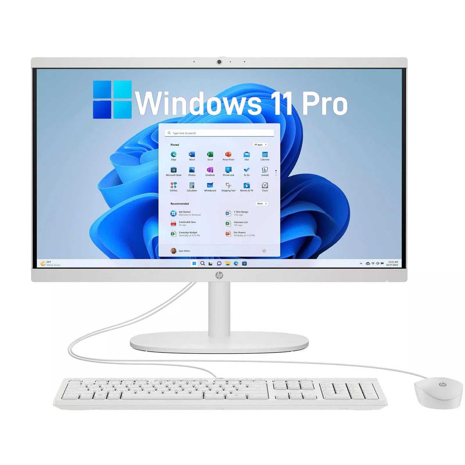 Amazon.com: HP All in One Desktop 2024, 21.5" FHD Display, 16 GB RAM, 1 ...